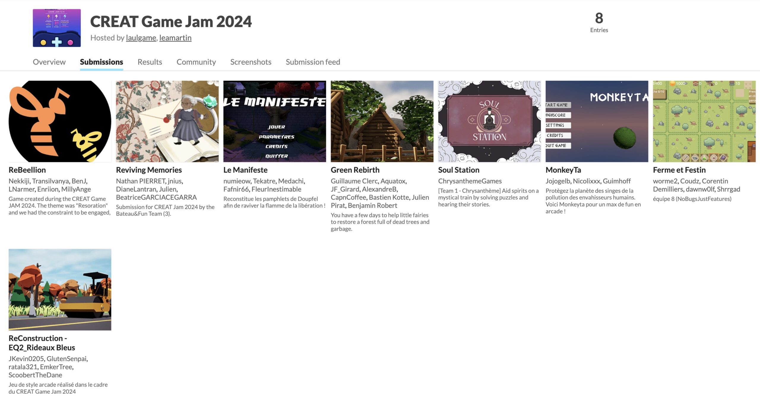 Creat game jam 2024 - CREAT